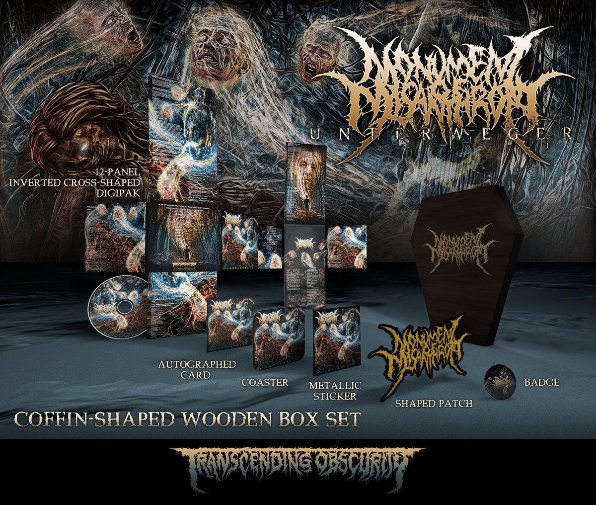 MONUMENT OF MISANTHROPY - Unterweger Coffin-Shaped Wooden CD Box Set ...