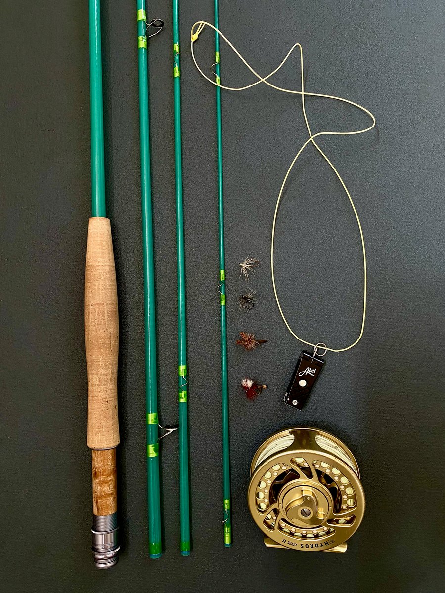 Custom 8' 5wt Fiberglass Fly Rod - Demo Rod | Adipose Angler