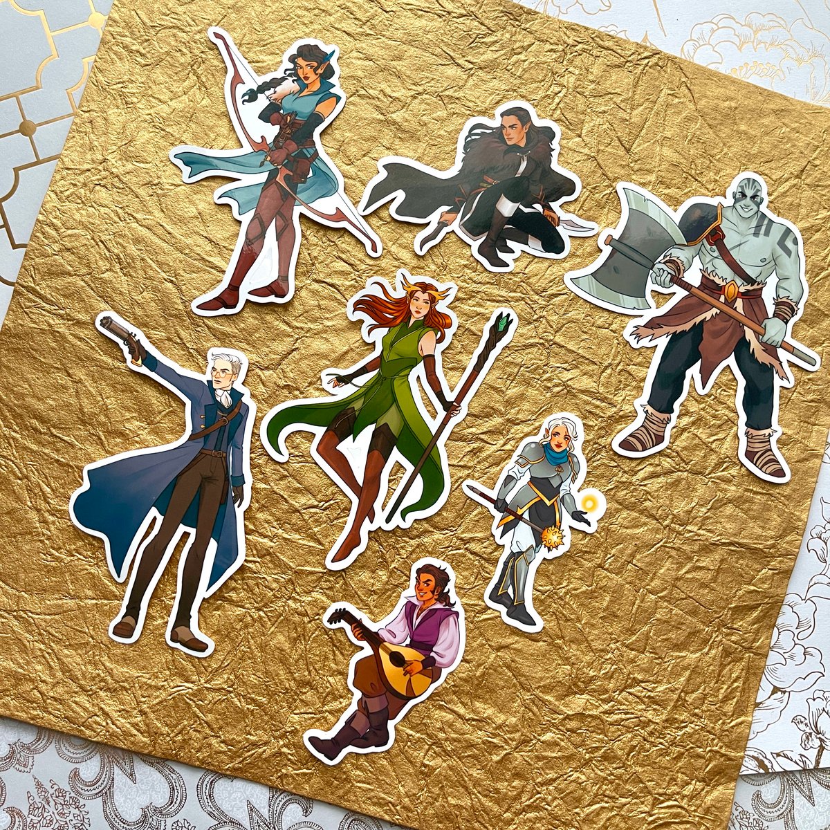 vox machina stickers | nox arcana art