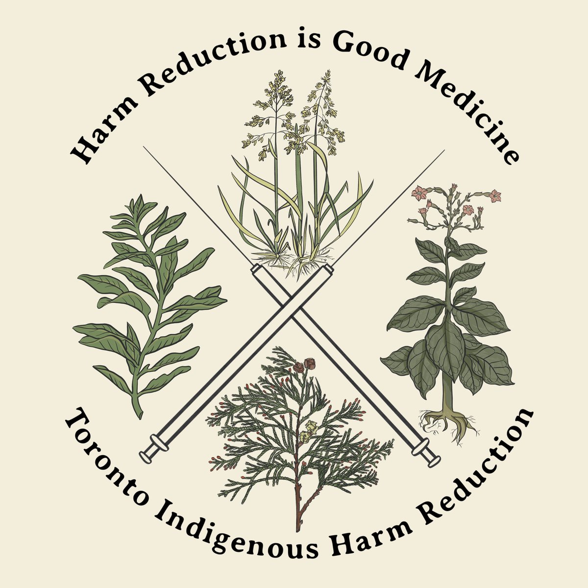 “Harm Reduction is Good Medicine” sticker. | Native Arts Society