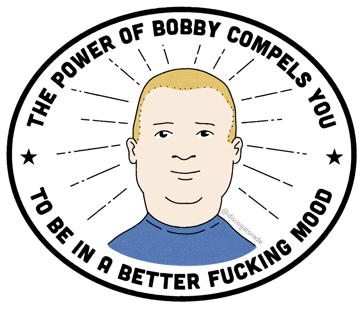 BOBBY sticker | SHOP DiSCOGATORADE