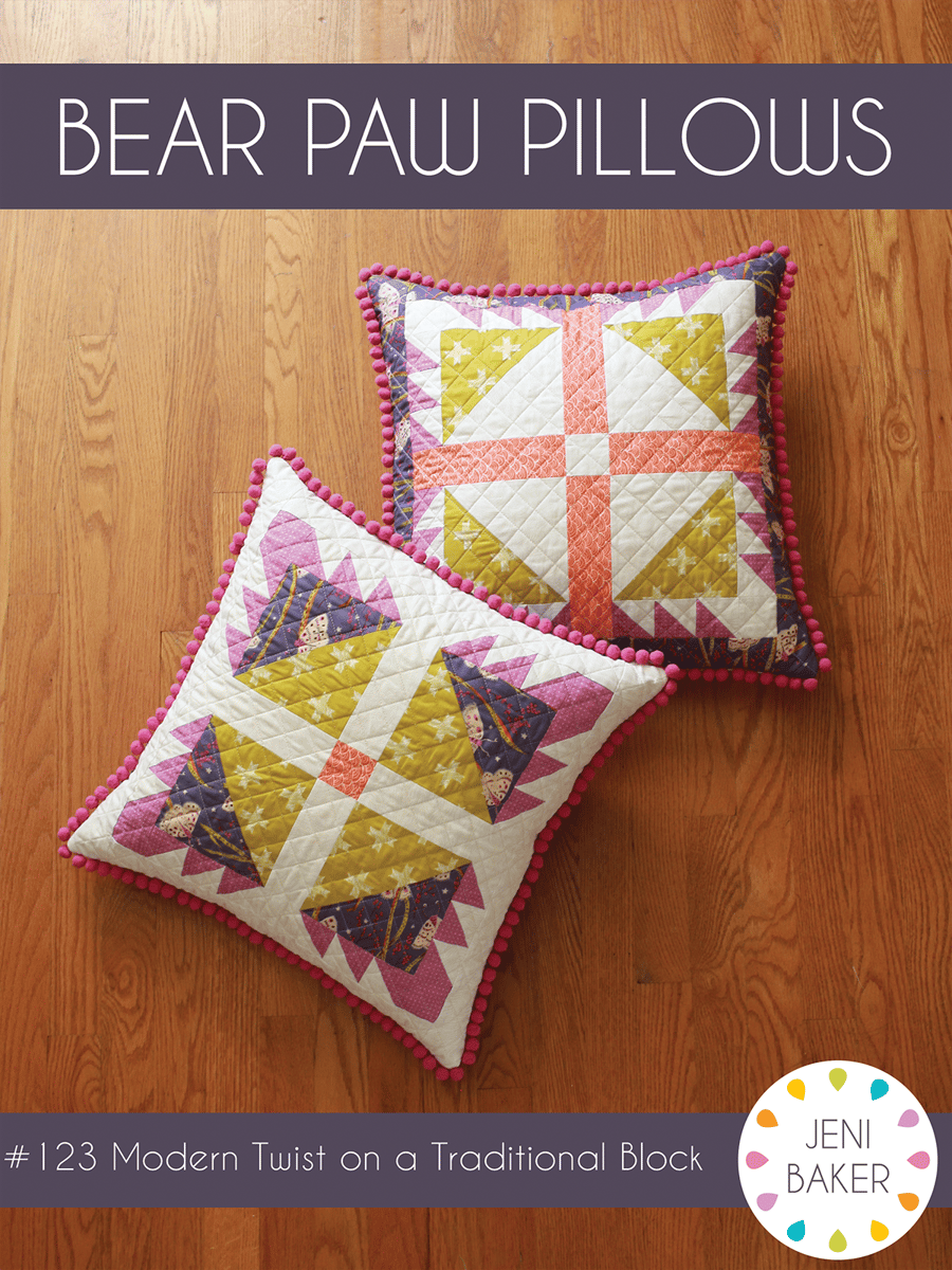 Bear Paw Pillows Pattern (PDF Download) | Jeni Baker Patterns