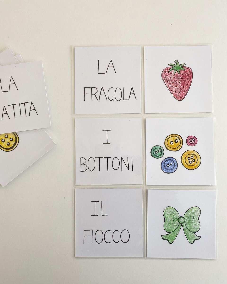 Giochi educativi - memory grammatica italiana | Blumen Shop