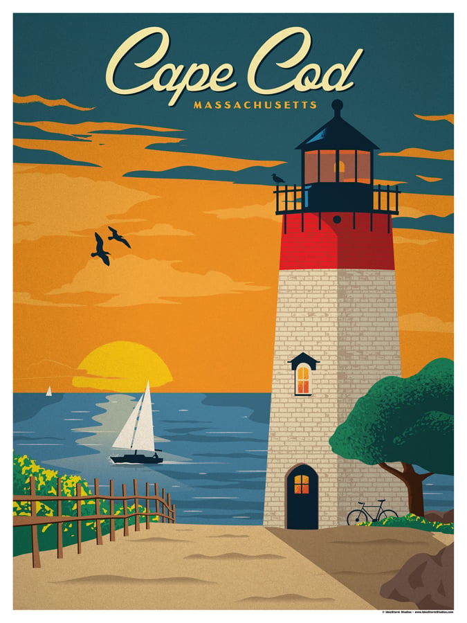 IdeaStorm Studio Store — Vintage Cape Cod Print