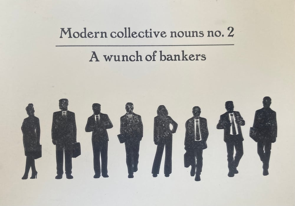 Modern collective nouns no. 1 – A6 | Trigger Press