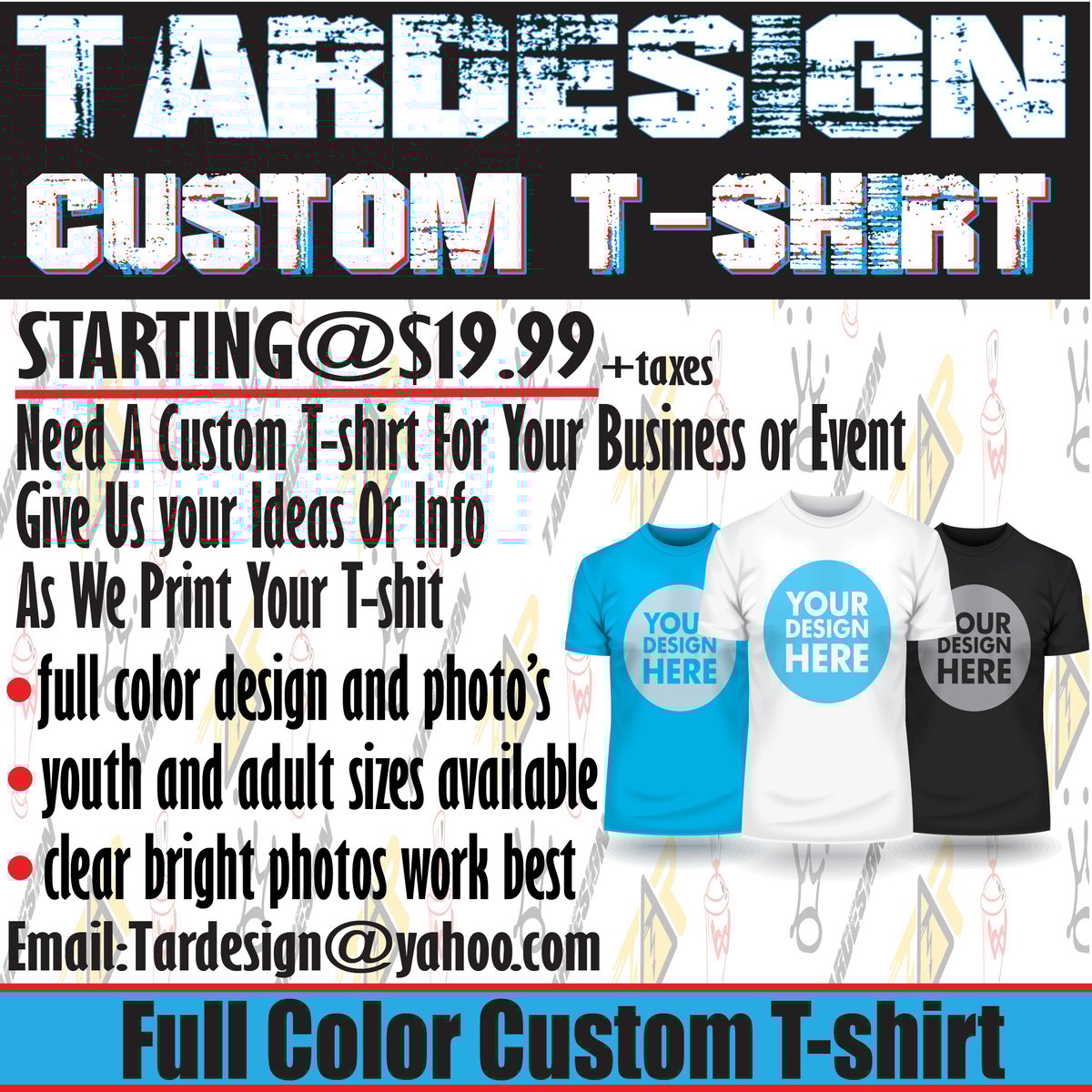 Custom Tshirts | Tar Design