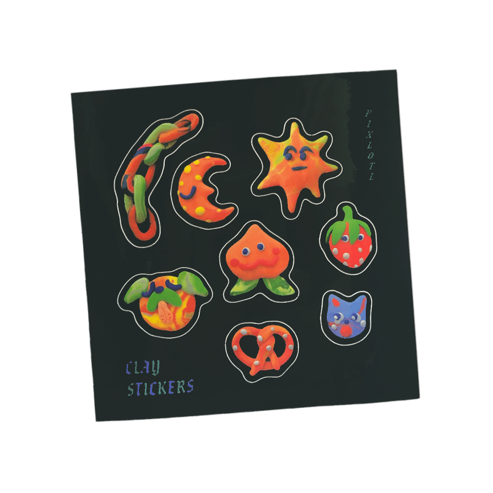 CLAY STICKERS | pixlotl
