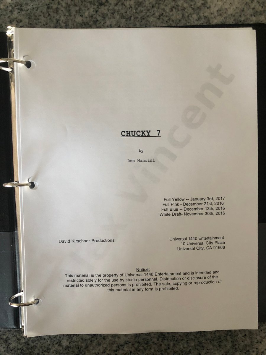 Alex Vincent — Copy of my Cult Script with so many extras! Heartographs!