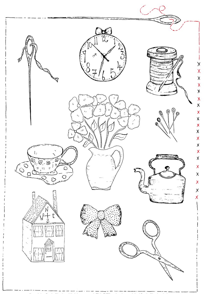 Favourite Motifs V1 (Digital Tracing Templates) | Jessie Chorley the shop