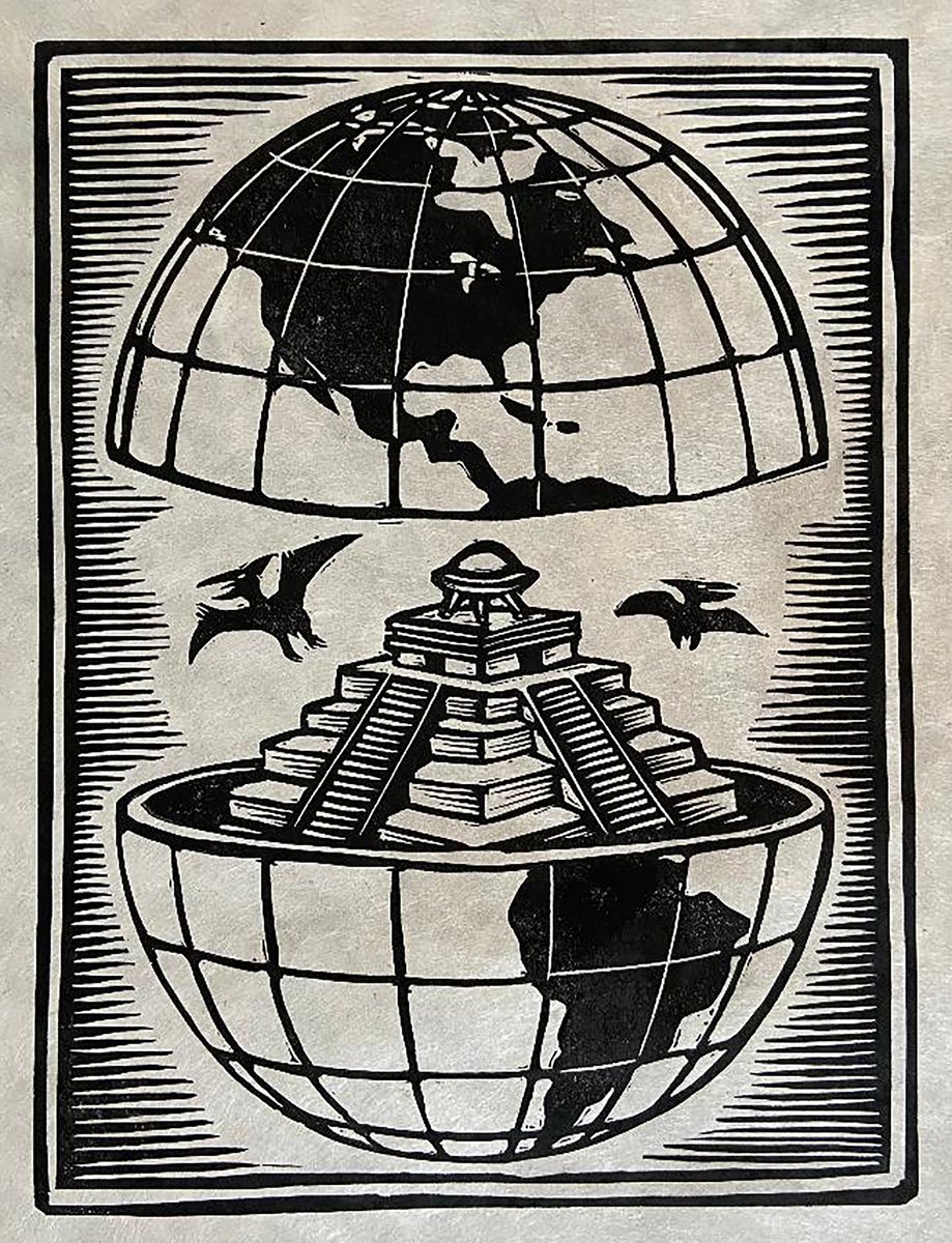 Inner Earth Block Print | Brian Reedy