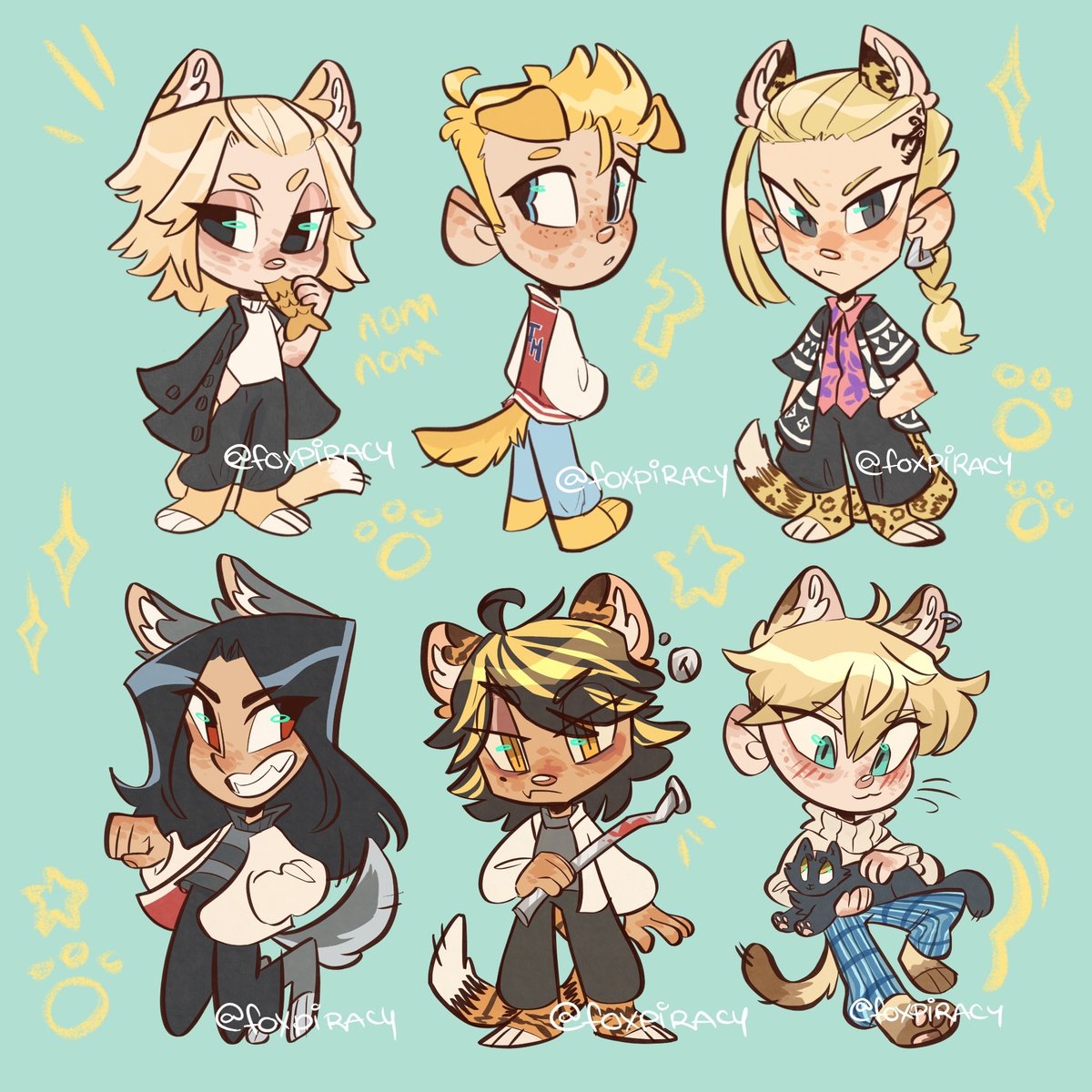 Tokyo Revengers Furry Stickers | foxpiracy