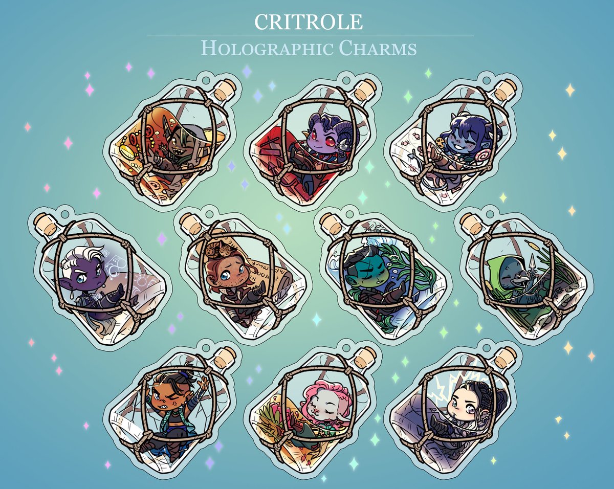 Critrole C2 Holographic Charms | Hanna Schroy