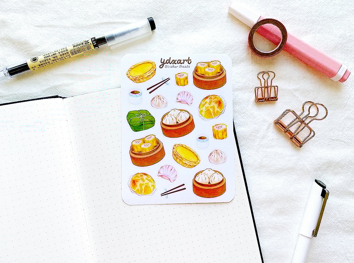 Dim Sum (Ver. B) Sticker Sheet | ydxart