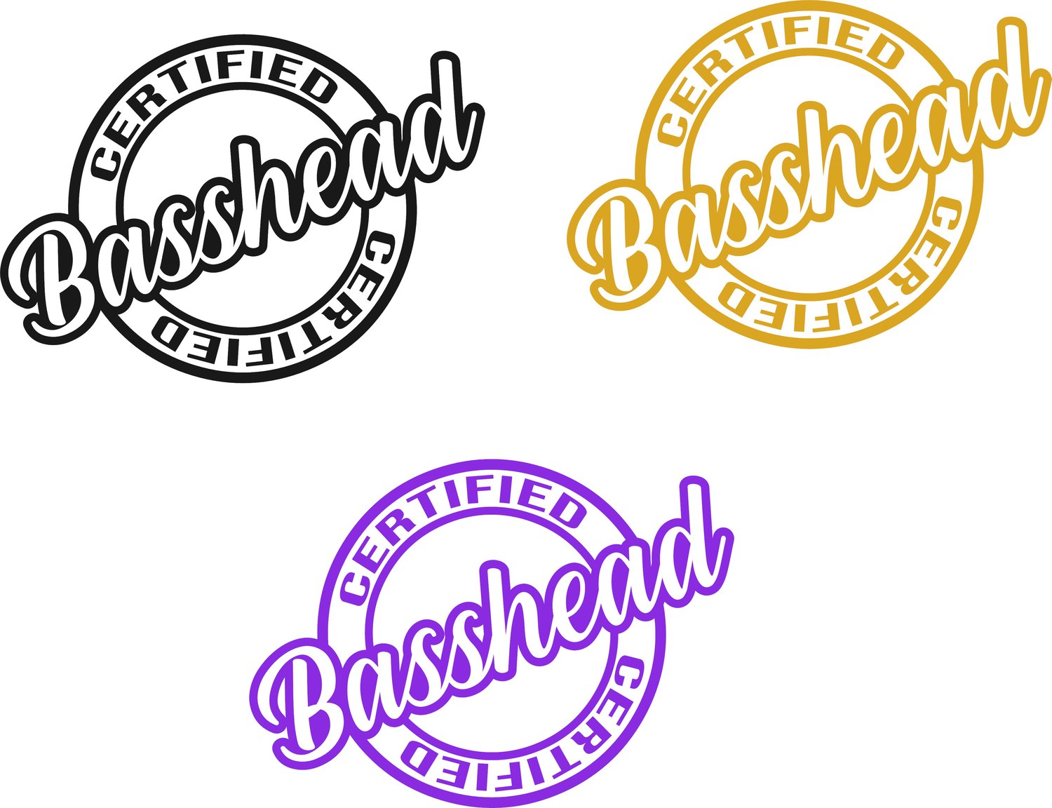 Certified Basshead Decal | Graphicwerx716
