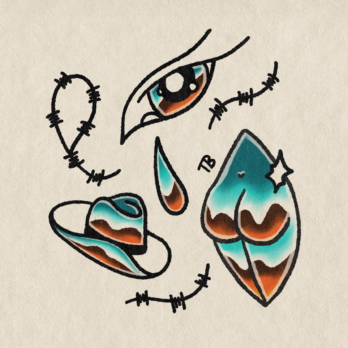 Chrome Cowboy - Art Print | Taylor Bourque Designs