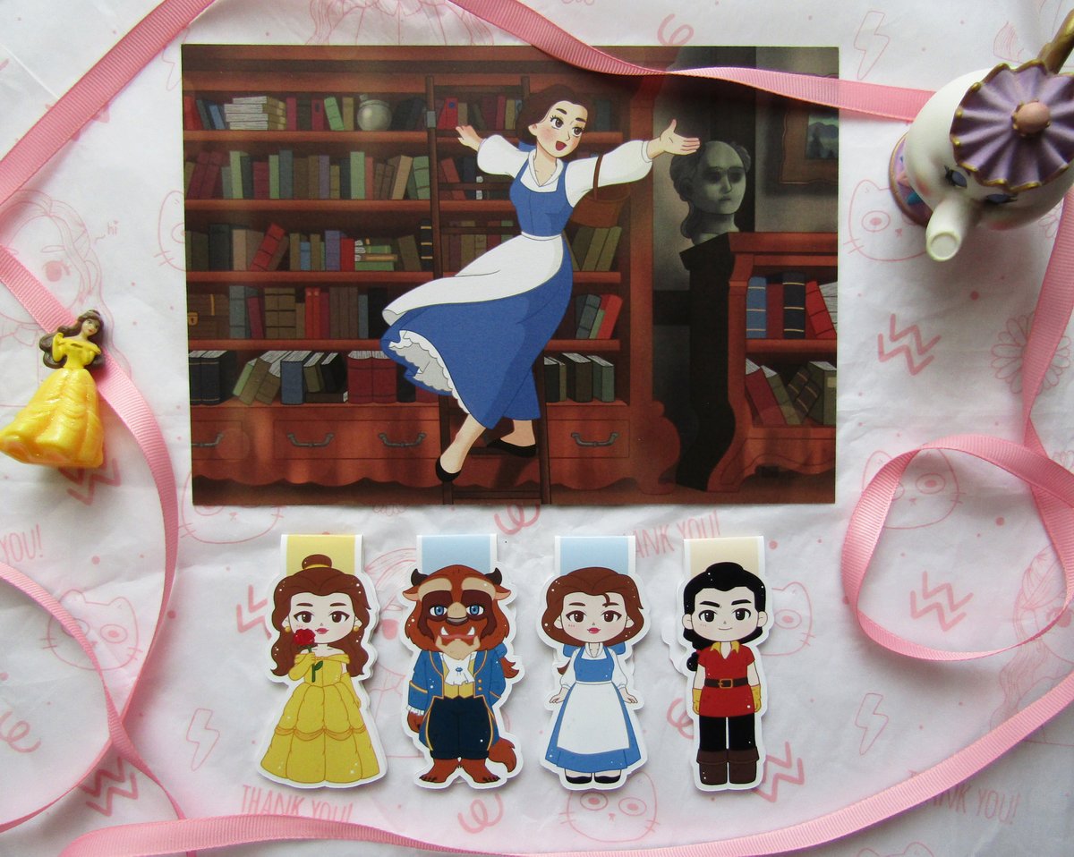 BEAUTY AND THE BEAST BOOKMARKS + PRINT | LittleBeth