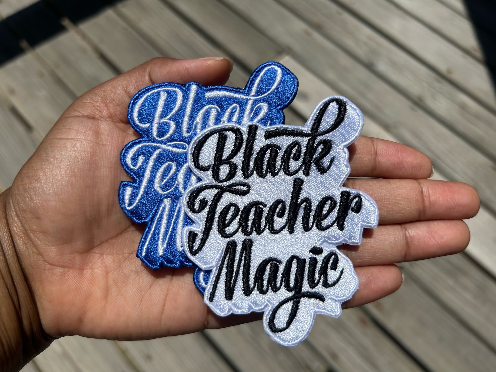 Black Teacher Magic Patch / Custom Colors | Universal Sankofa