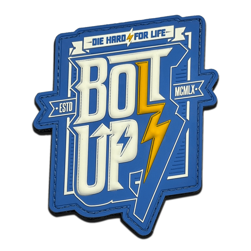 3D Bolt Up - Die Hard For Life PVC Patch | Qwest360