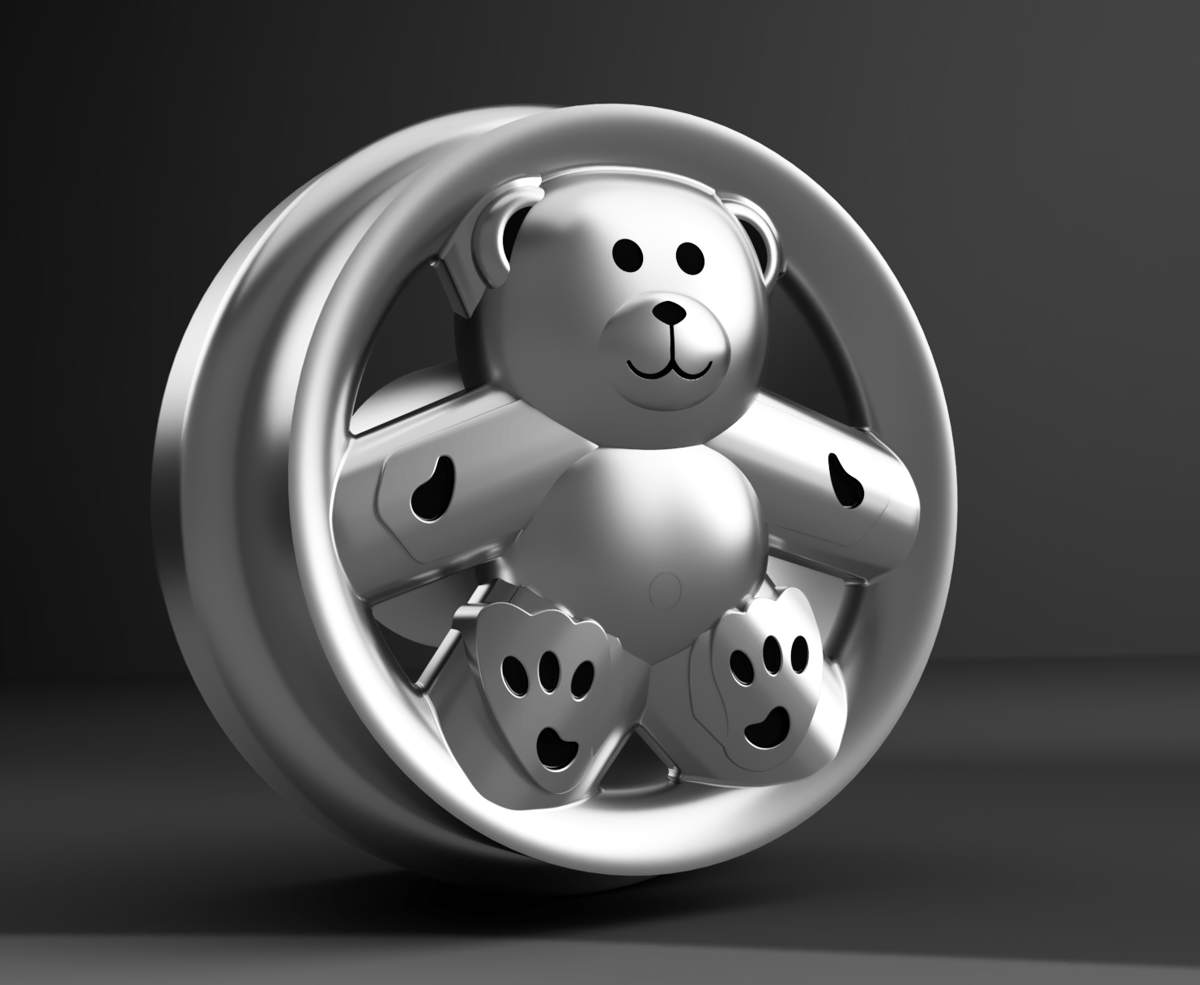 1/64 Scale Ronal Teddy Bear 8mm Dia | PNW Diecast Customs