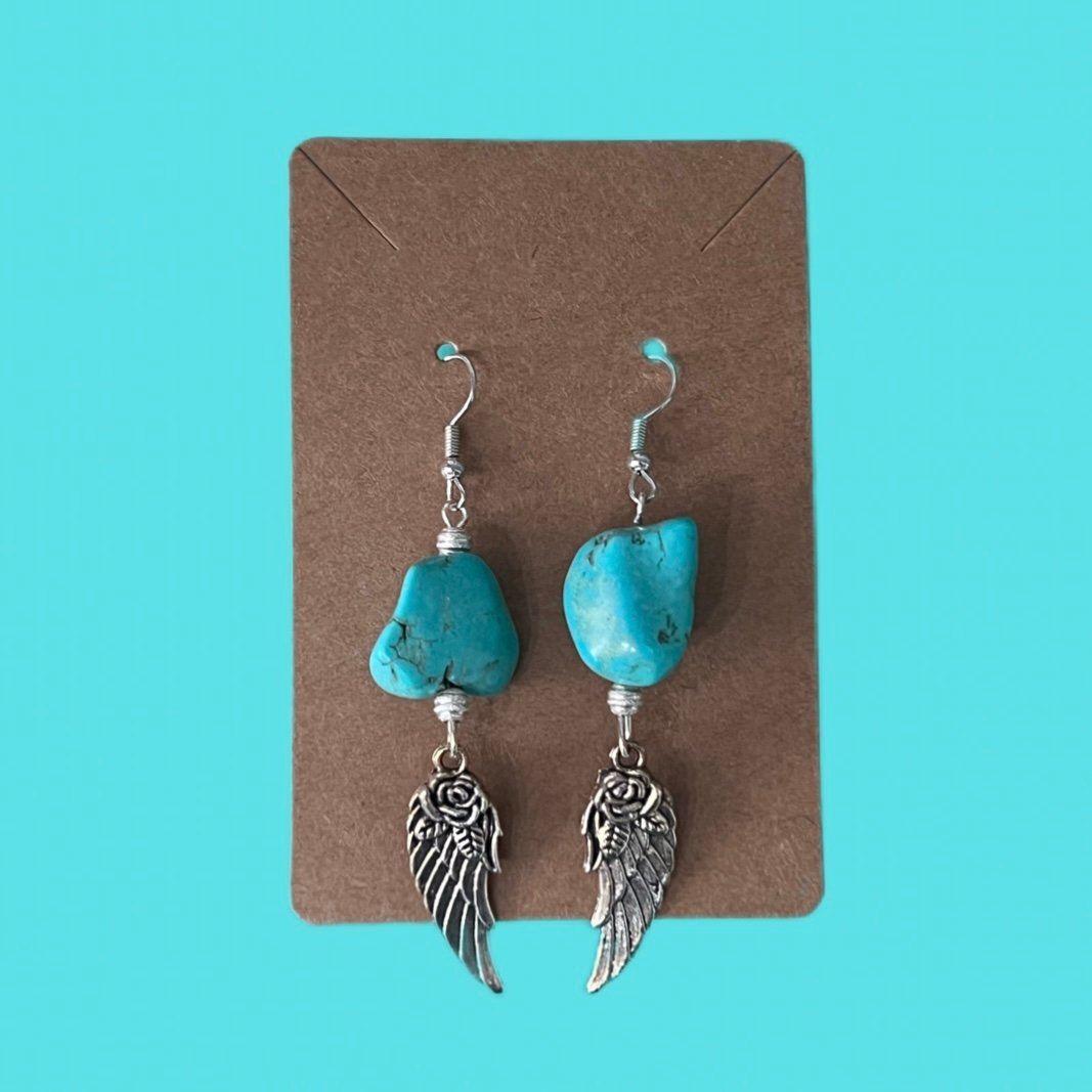 Angel Wings + Large Turquoise | CraZy Rabbits Shop