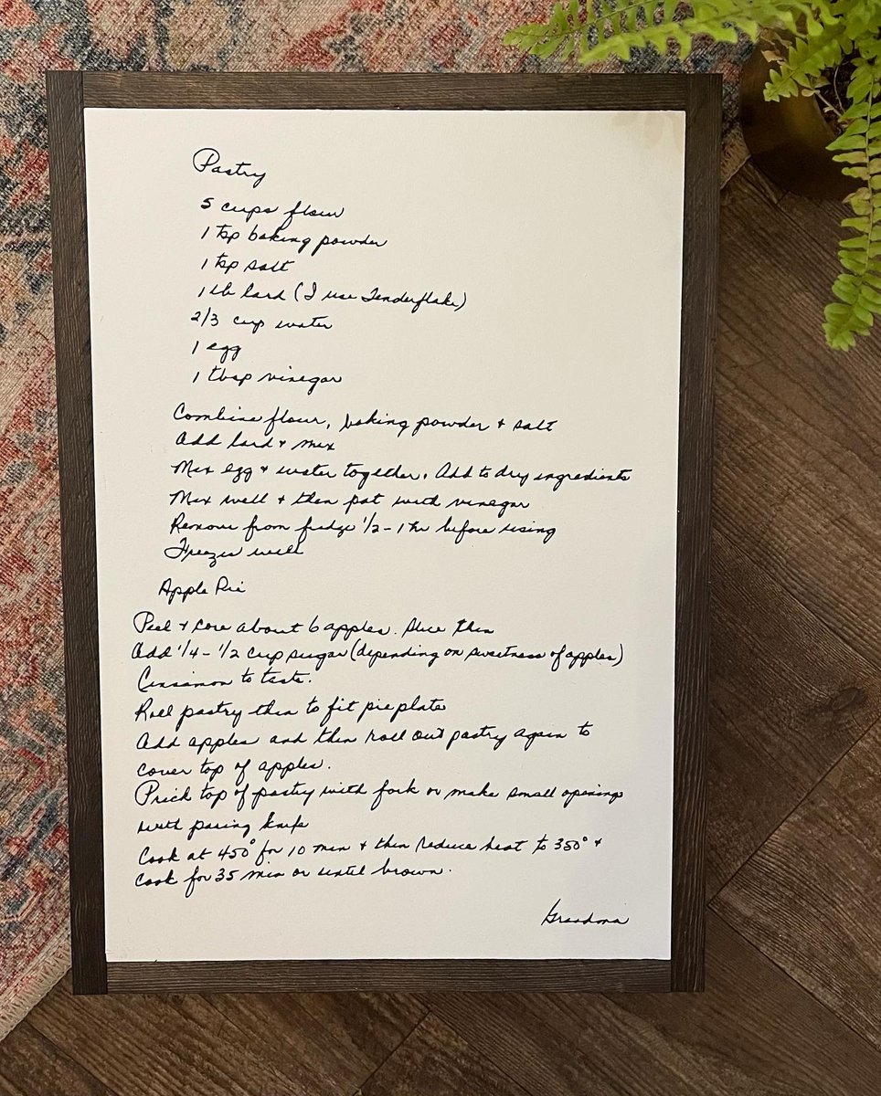 Custom recipe | Chalked signs