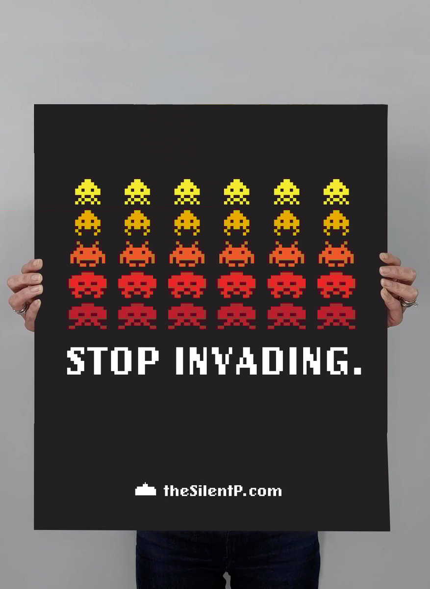 "Stop Invading." art print | TheSilentP