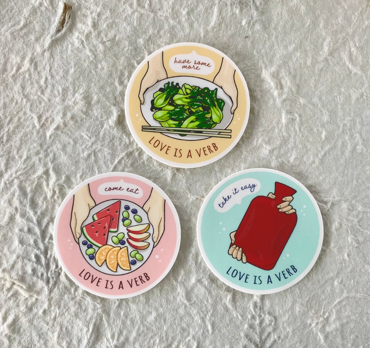 Love is a Verb | Vinyl Sticker | BNLstudio