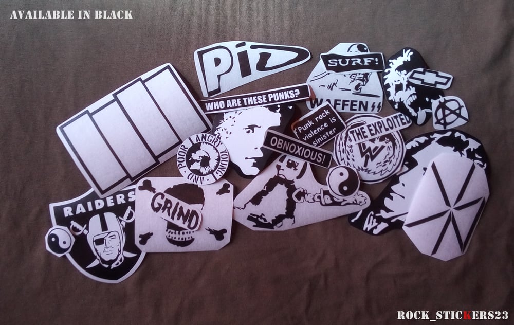 Jeff Hanneman guitar stickers vinyl decal Slayer Jackson Full Set 22 ...