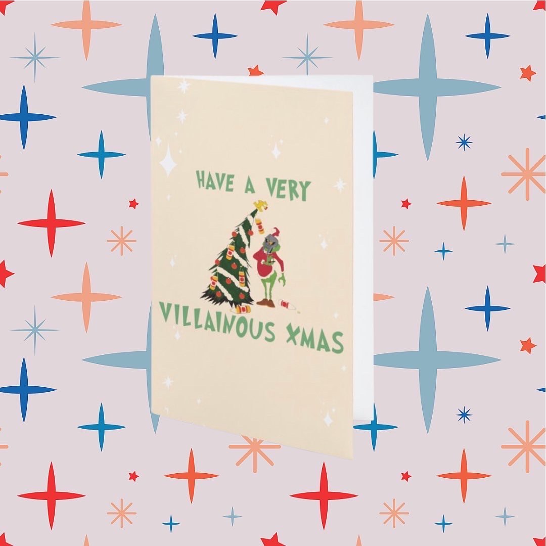 MF DOOM X GRINCH XMAS CARD | rubywoodart