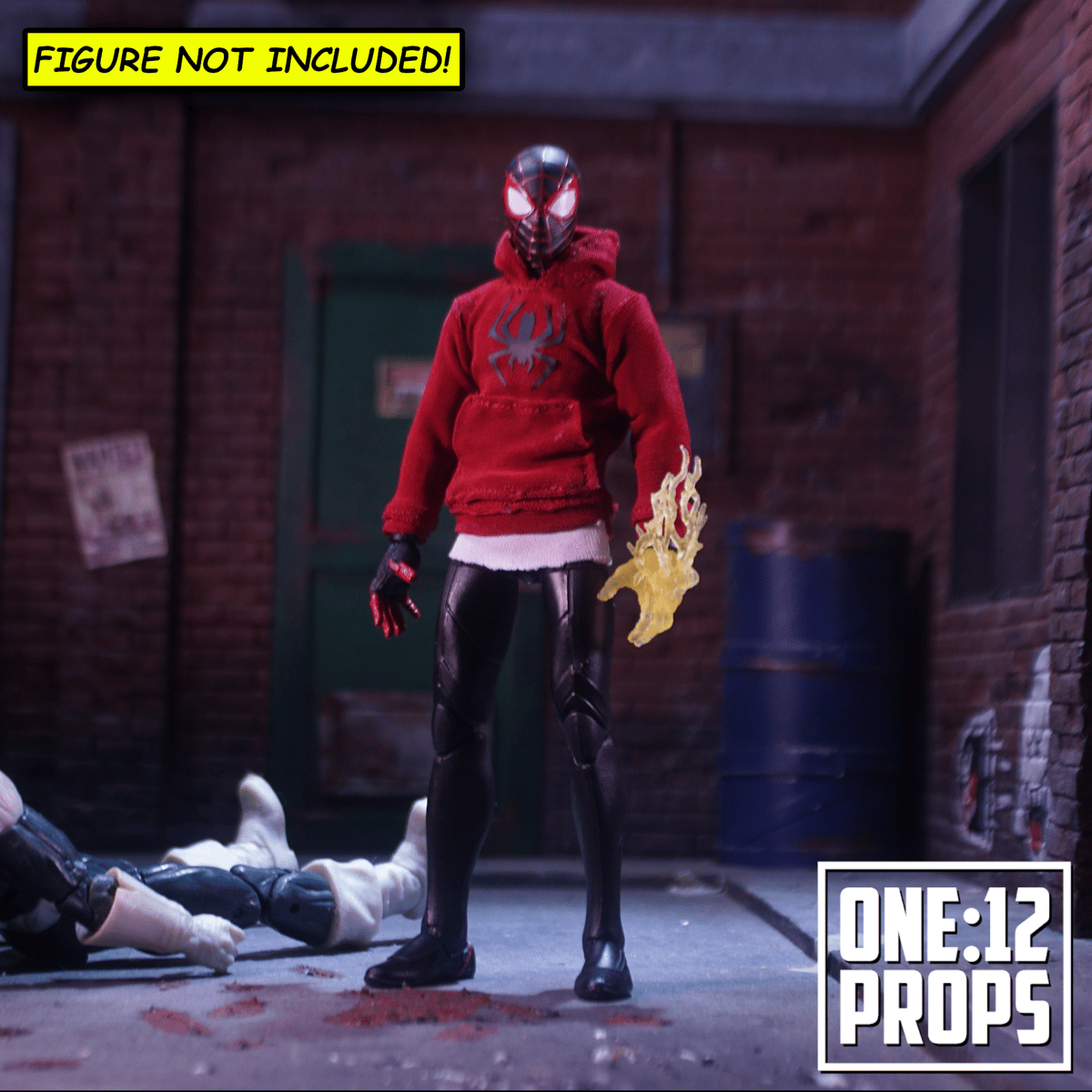 Custom Hoodie for ML and Mafex Miles Morales Spider-Man | one12props