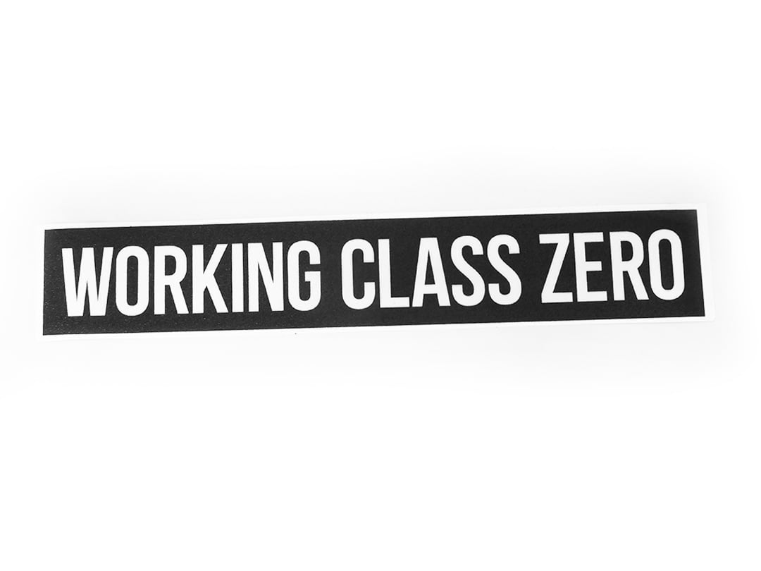 Standard Logo Carpet Decals WORKING CLASS ZERO Standard Logo Carpet Decals WORKING CLASS ZERO