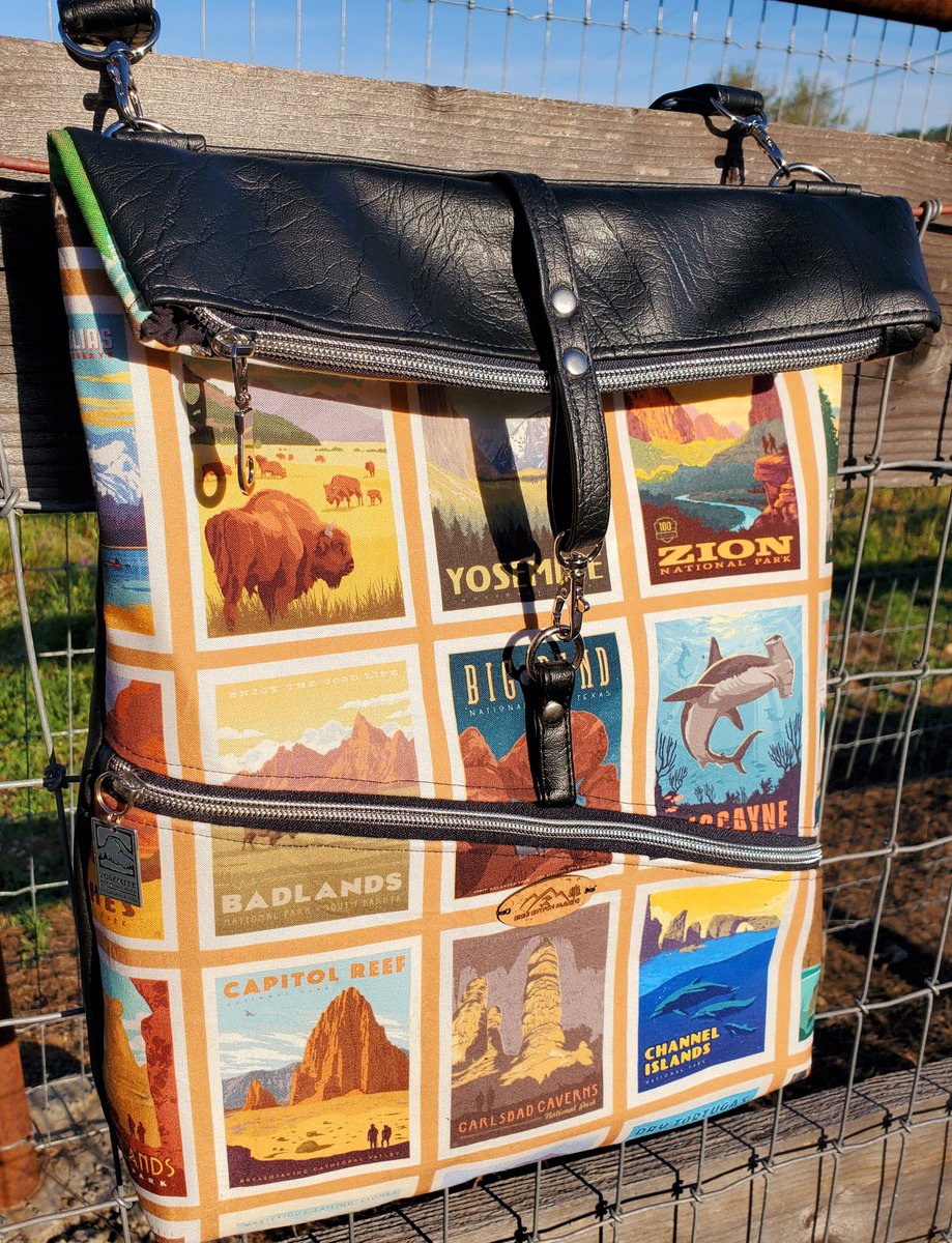 Custom National Parks Backpack/Tote Purse | Side Stitch Magic