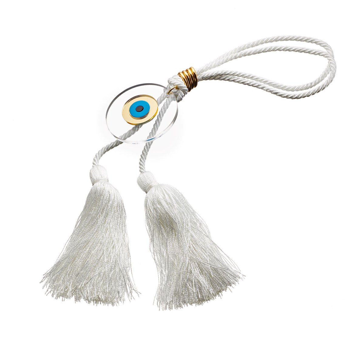 Acrylic Mati Charm (Round) white | Story of Stefania