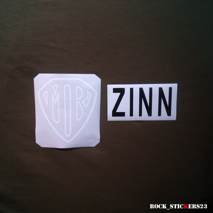 Eddie Vedder ZINN guitar stickers vinyl decal Fender Telecaster Pearl ...