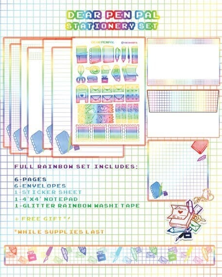 Dear Pen Pal Stationery Set | Treaharts