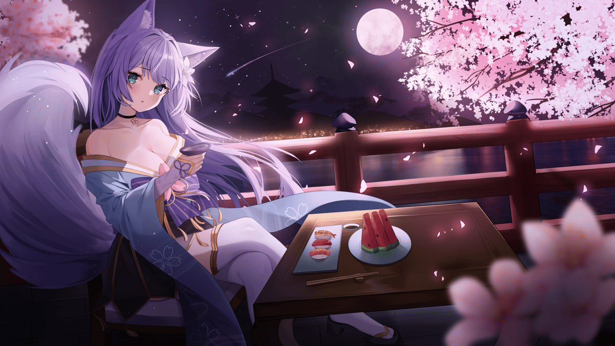 Sakura Night - Print | Kaioura's Merch Shop