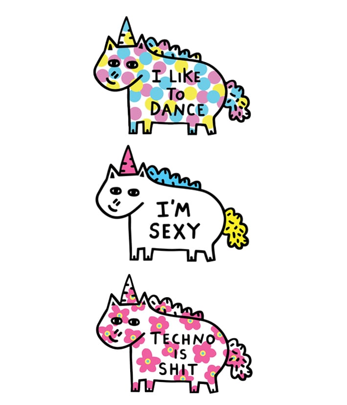 Party Limited Edition Vinyl Sticker Pack | Unicorn Gang