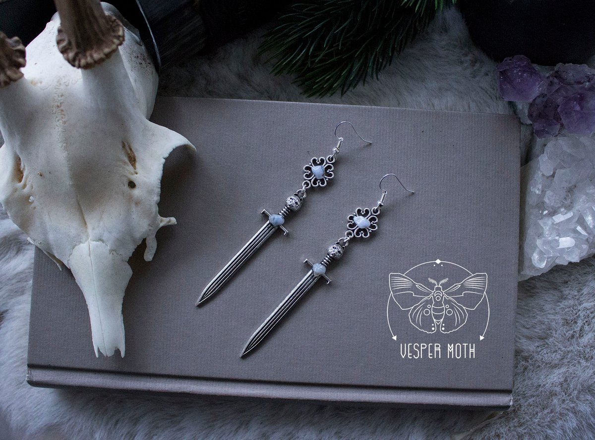 Feline Warrior Earrings | Vesper Moth