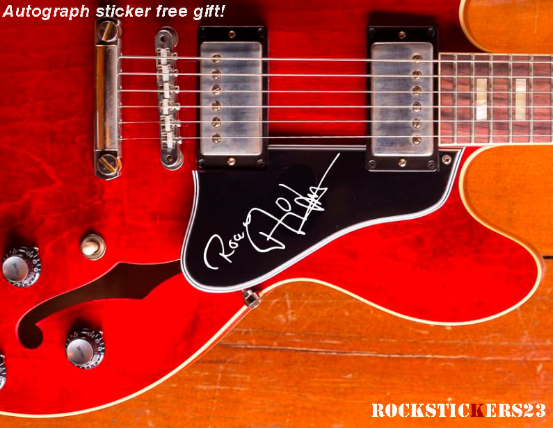 Alvin Lee guitar stickers old Gibson Big Red ES-335 Custom decal Ten ...