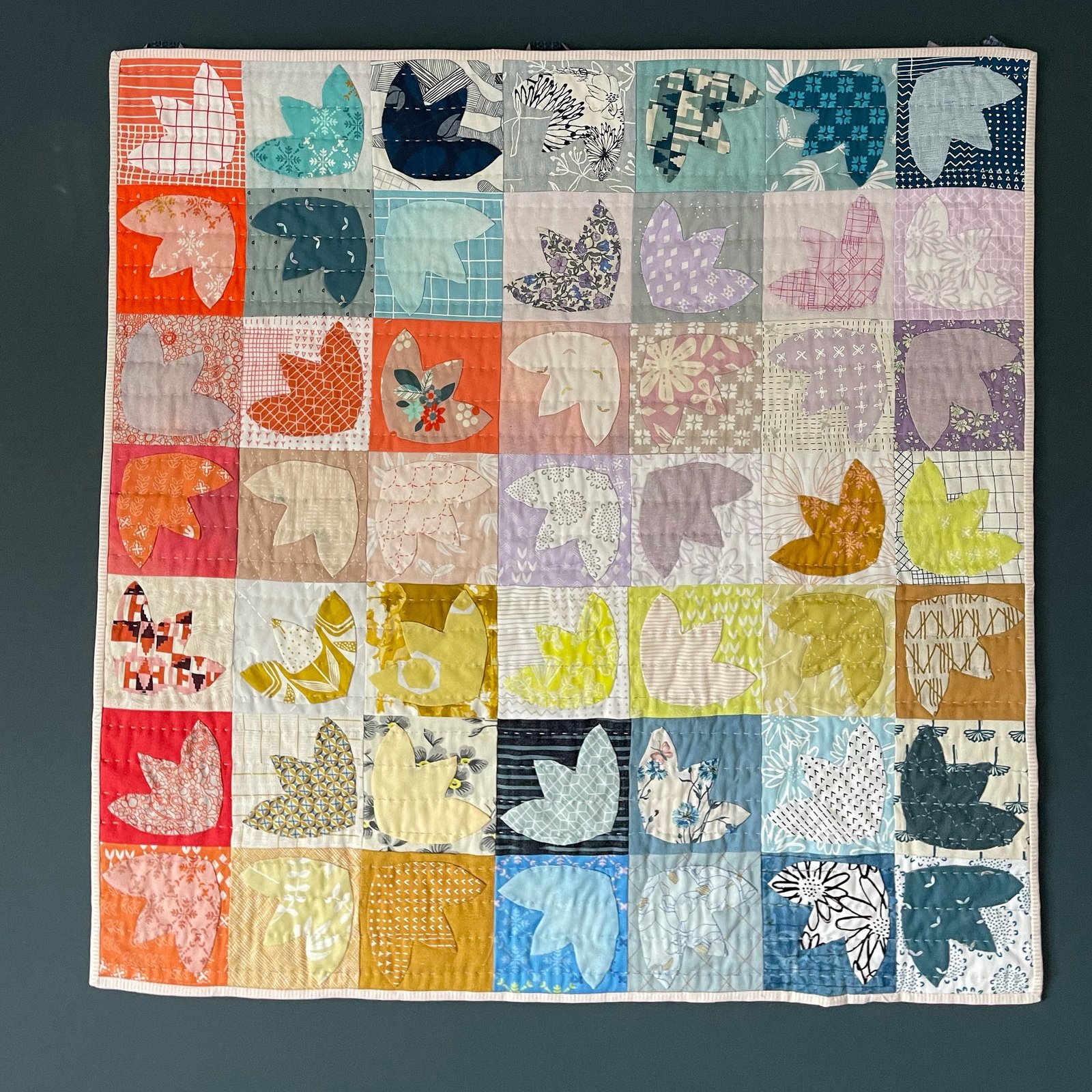 Floral Dance Needle Turn Appliqué PDF Pattern / Karen Lewis Textiles