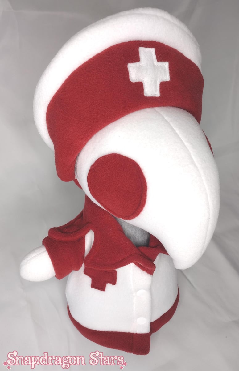 Plague Nurse Plushie - Red & White | Snapdragon Stars