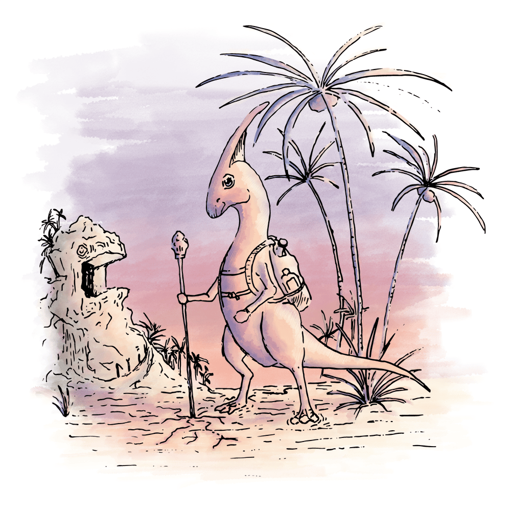 Parasaur The Explorer Poster | adinosworld