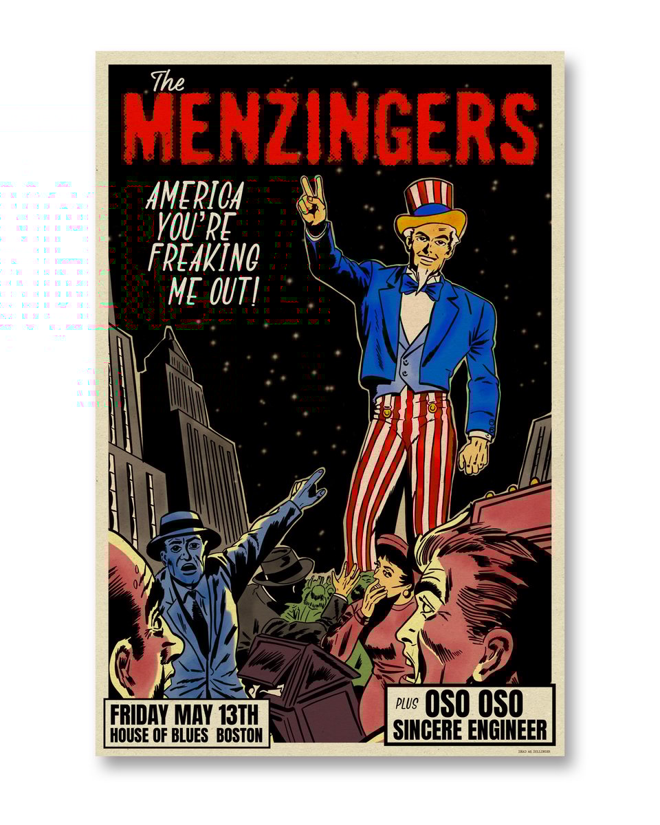 Menzingers “America” Boston 2022 | Dillinger Prints