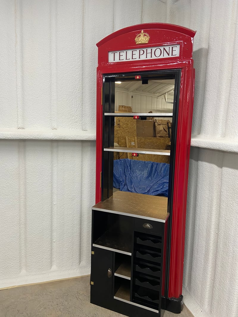 British Red Telephone Booth Top Dome w/Hardware Kit | WORLD HISTORICS ...