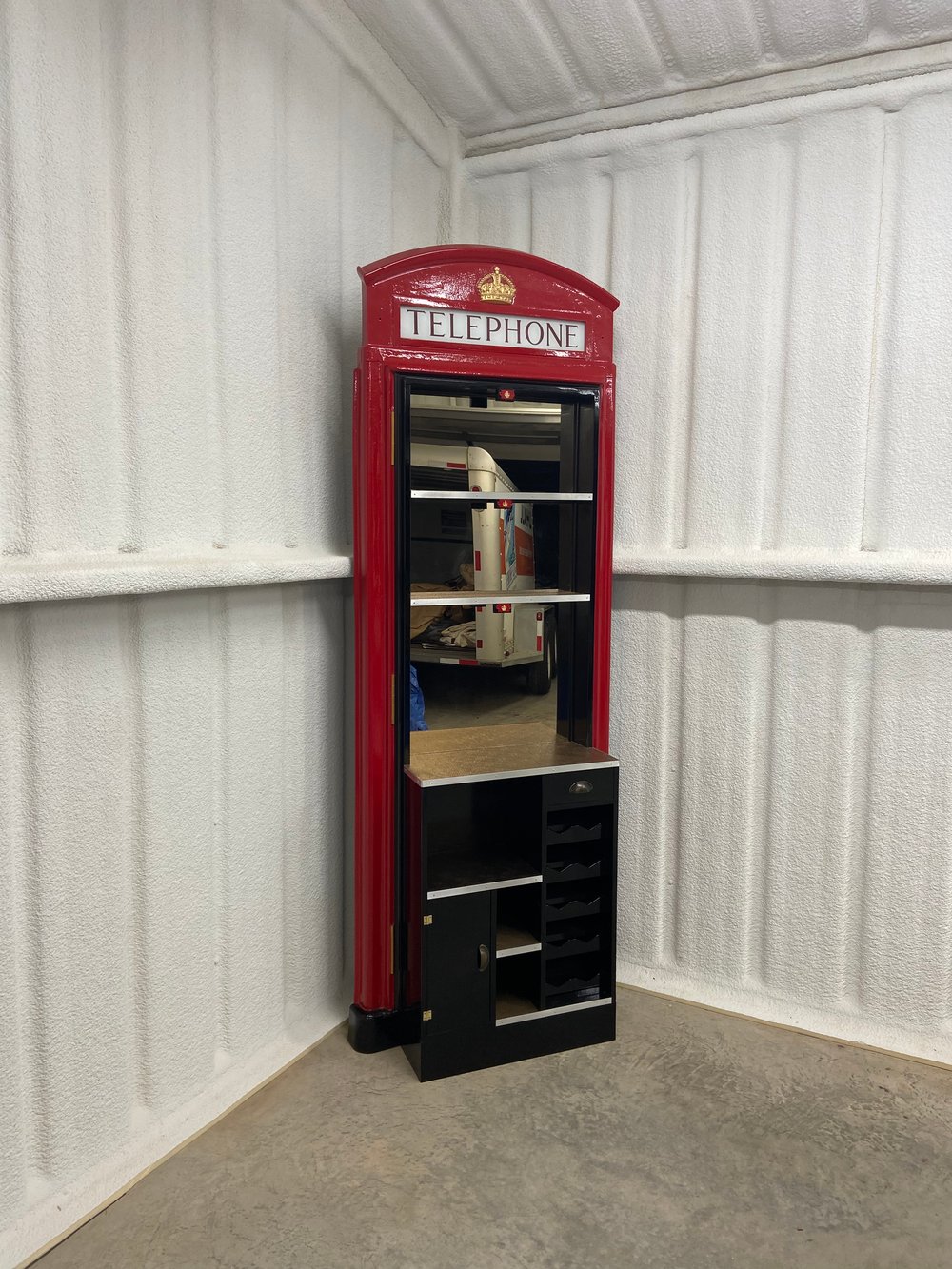 British Telephone Booth Bar - Unique & Rare | WORLD HISTORICS & RELICS