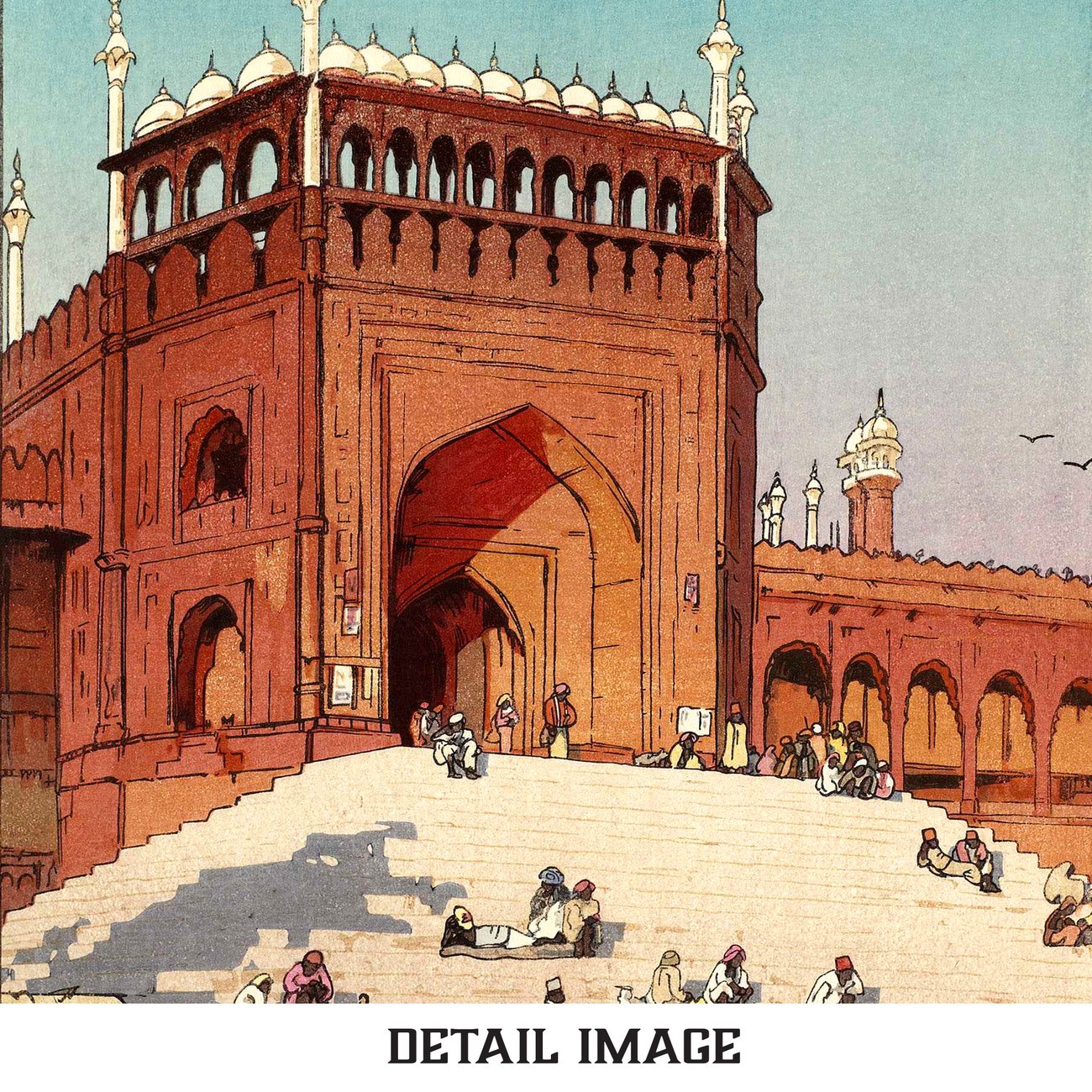 Jami Masjid, Delhi | Yoshida Hiroshi | Ukiyo-e | Japanese Woodblock ...