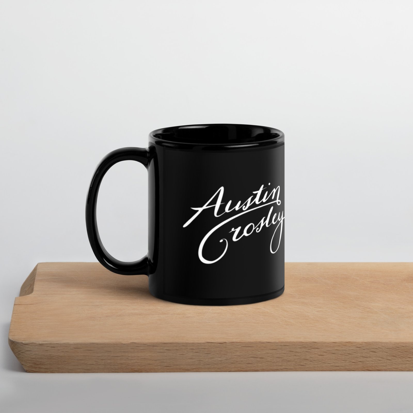 Black Glossy Mug | oak swamp rags