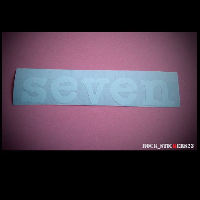 Mick Thomson SEVEN sticker guitar neck decal vinyl Slipknot ...