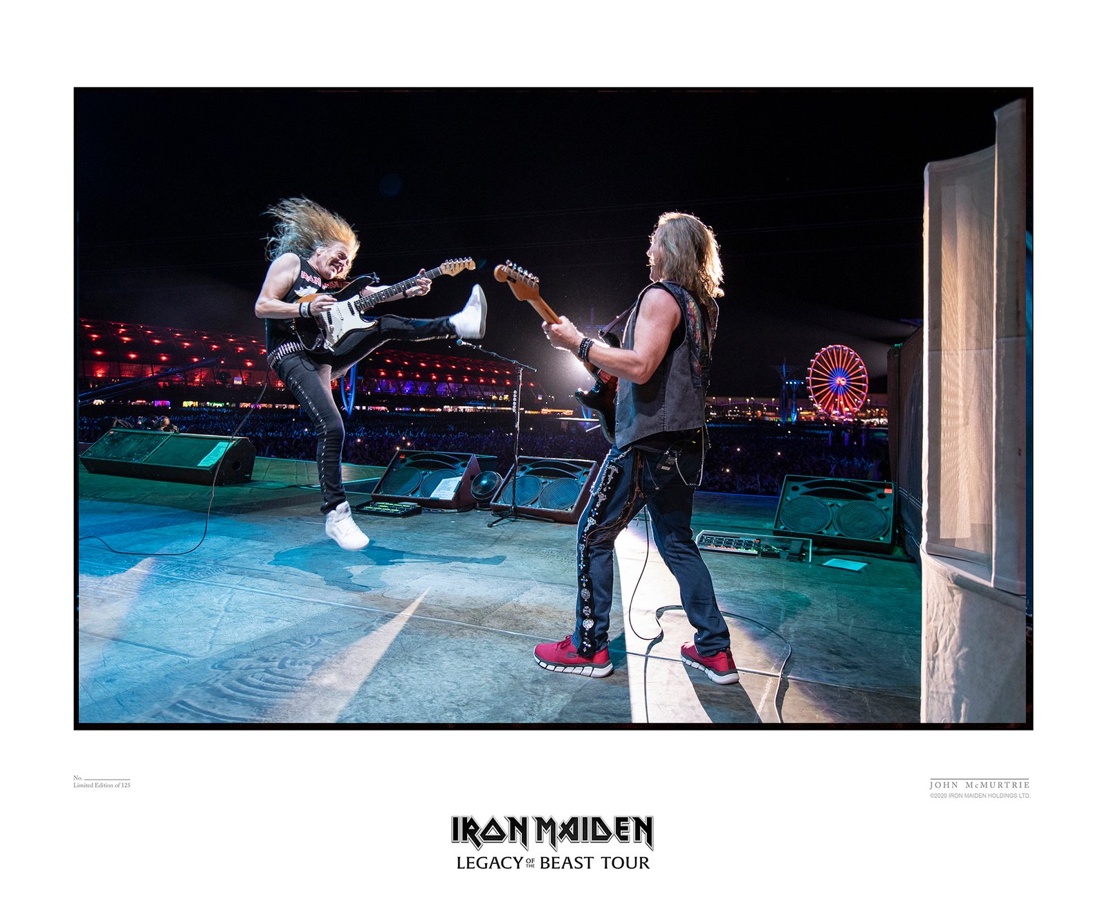 JANICK GERS - IRON MAIDEN - LEGACY OF THE BEAST TOUR** / JOHN McMURTRIE ...