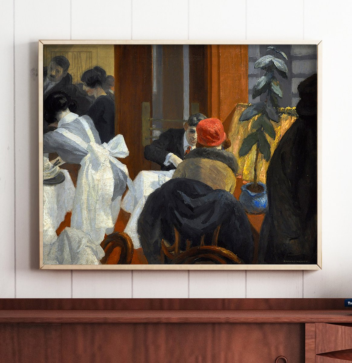 Edward Hopper's New York Restaurant Reproduction | The Vintage Poster Shop